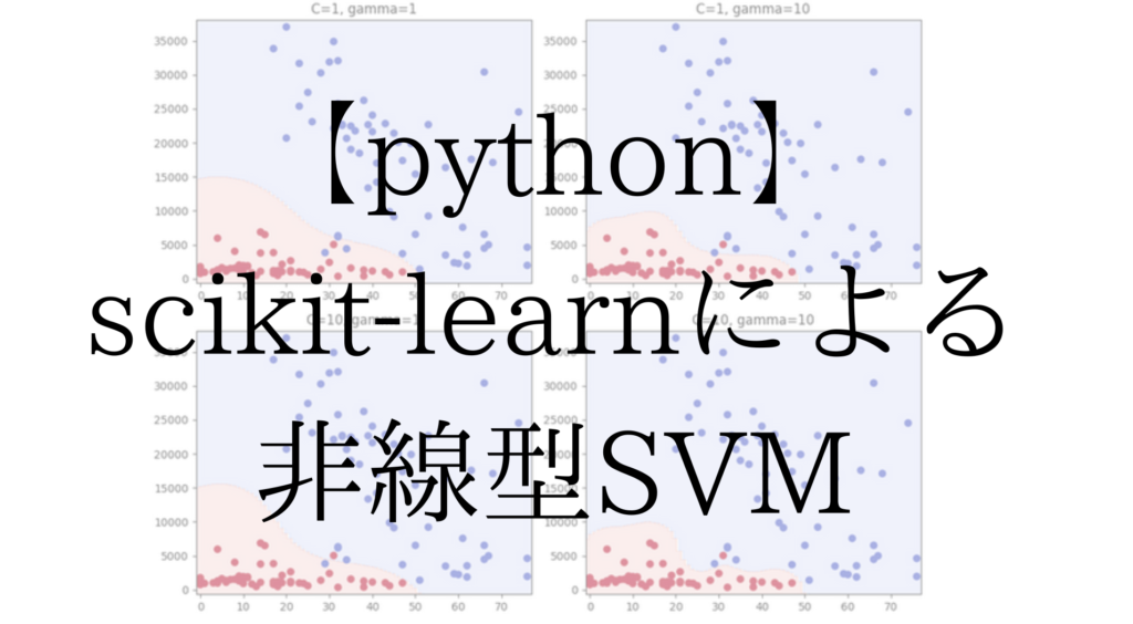 【sklearn】非線形SVMによる分類と実装コード | AI TechBlog